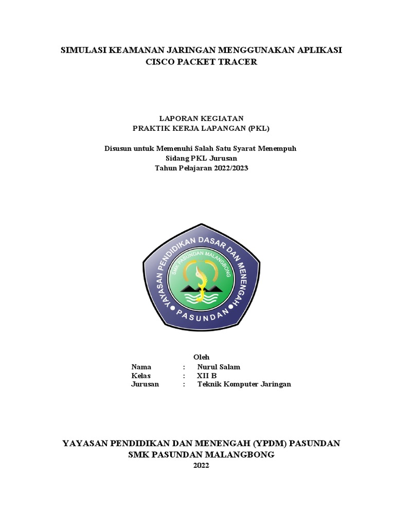 Template Laporan PKL Nurul Salam | PDF