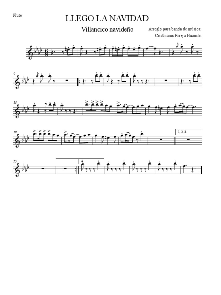 Villancicos - Flauta | PDF