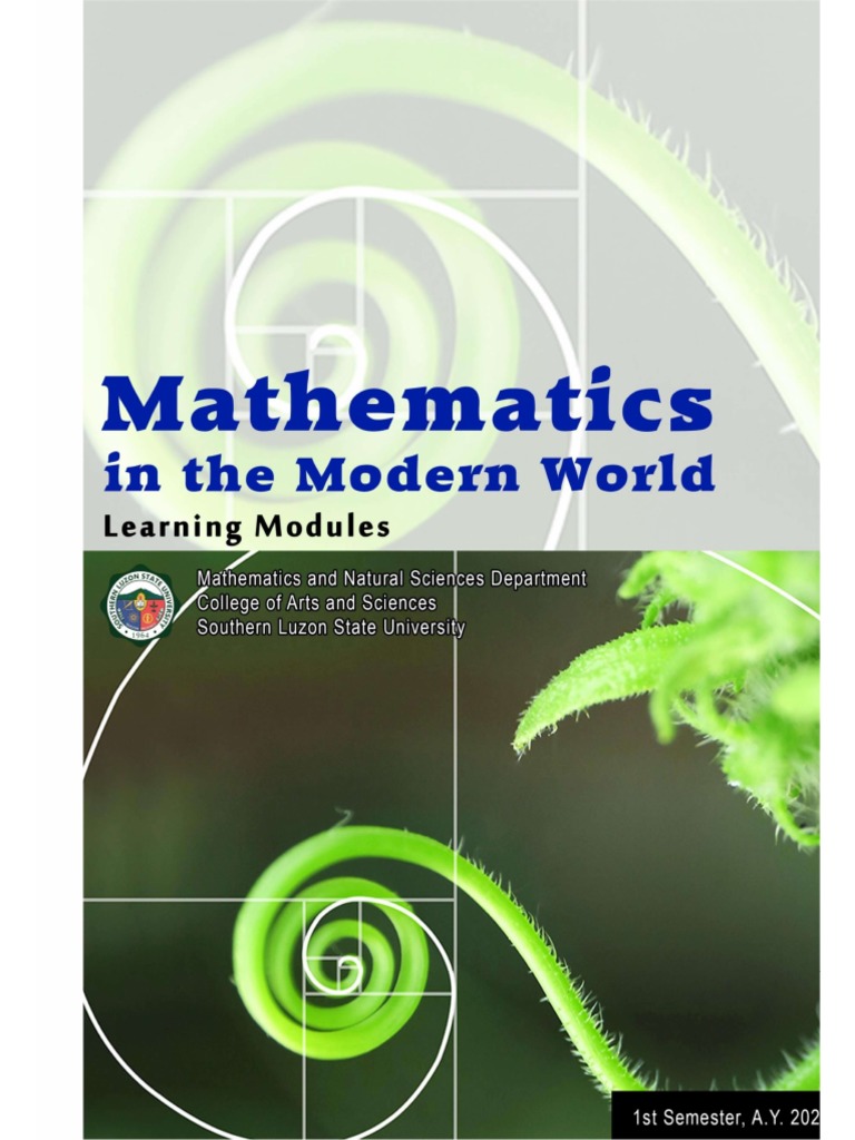 Module 01 - Mathematics in Our World | PDF