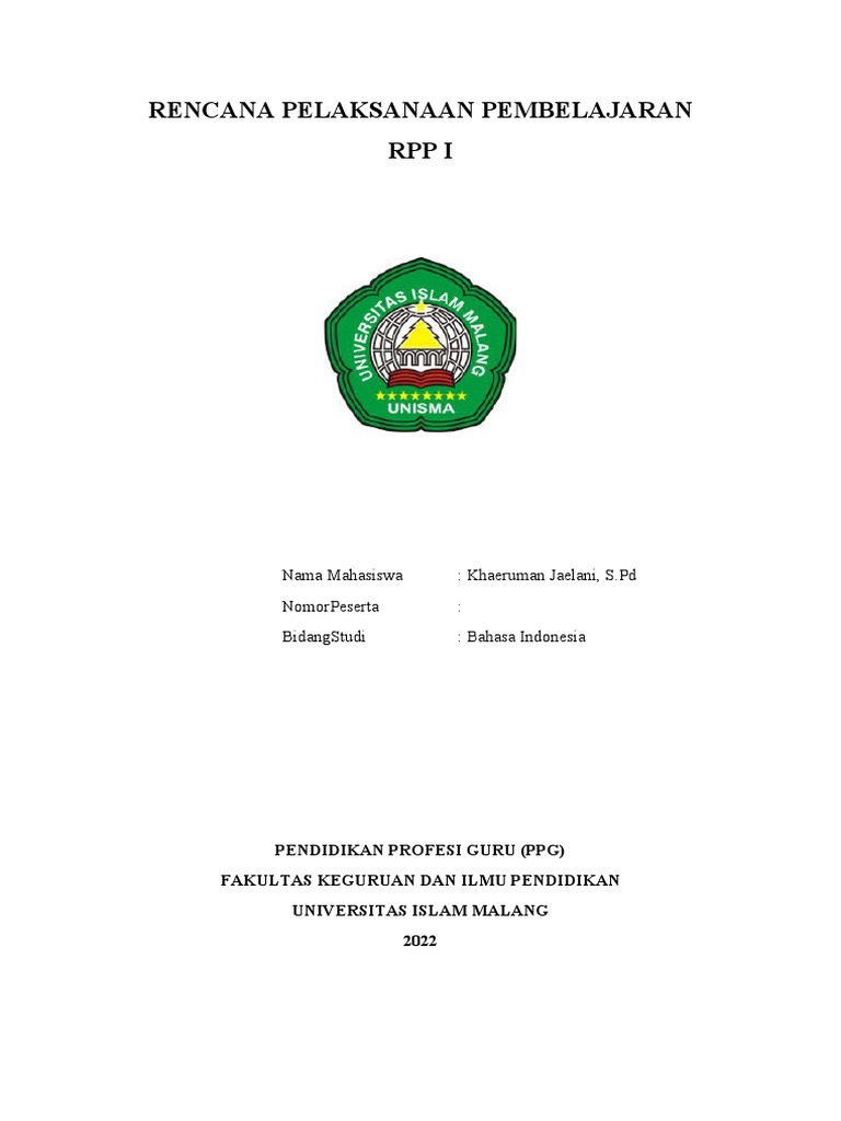 RPP PPG Daljab 21-10-2022 | PDF | Seni & Disiplin Bahasa