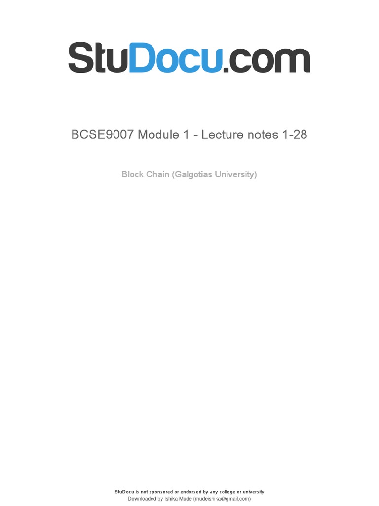BCT Unit 1 | PDF | Cryptocurrency | Bitcoin