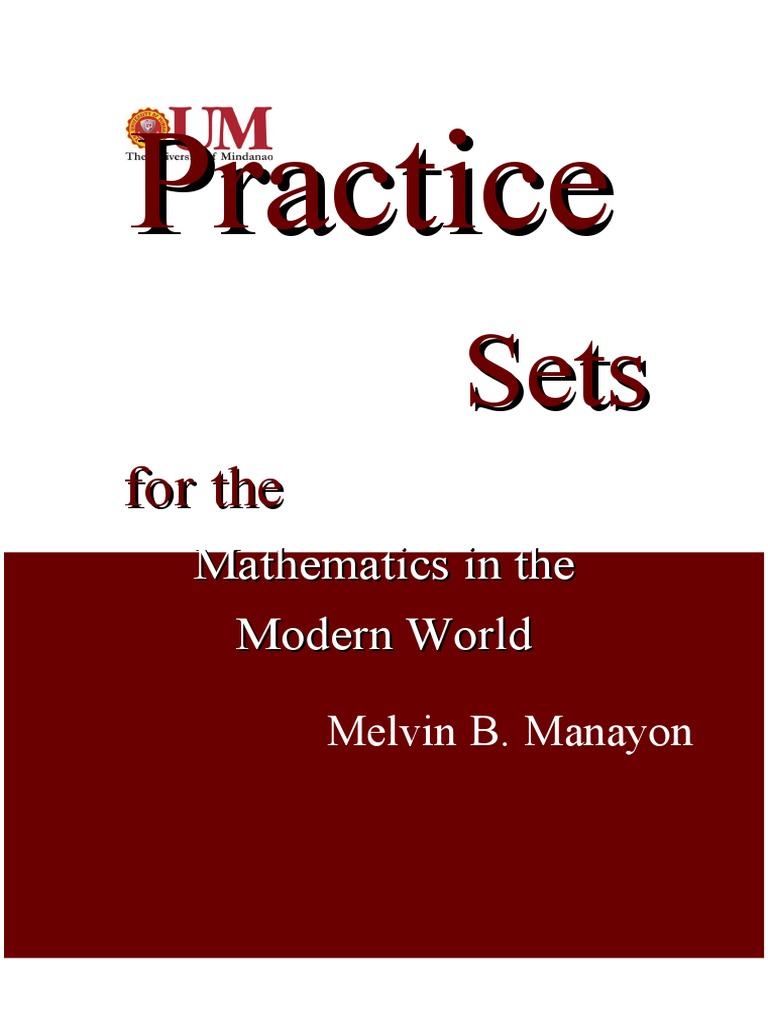 MMW Practice Sets | PDF | Mathematical Proof | Conjecture