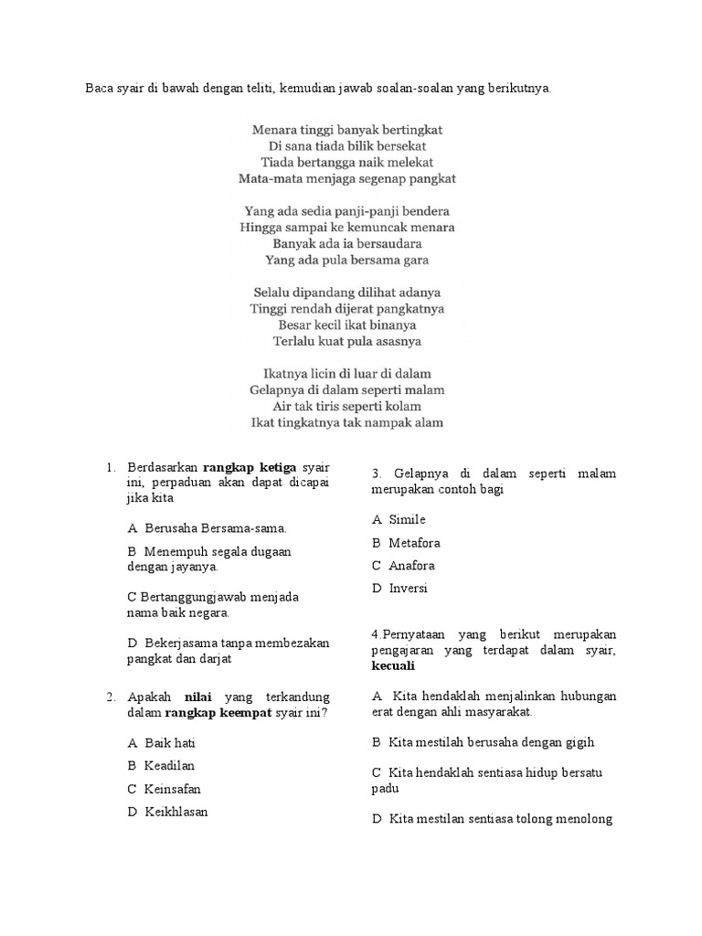 Latihan Pohon Buluh | PDF | Seni & Disiplin Bahasa | Kajian Bahasa Asing