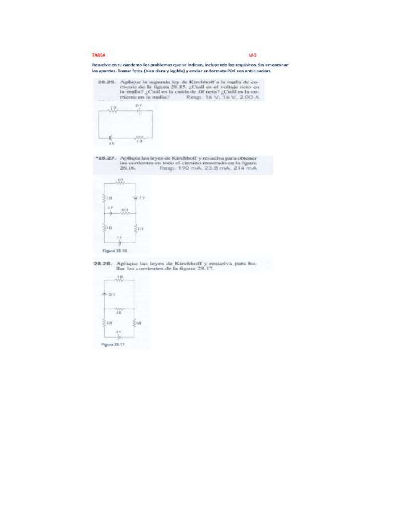 Ejercicio - Leyes de Kirchhoff | PDF