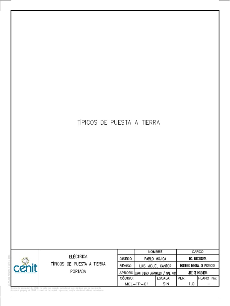 Mel-Tp-01 - V1 Tipico de Puesta A Tierra | PDF