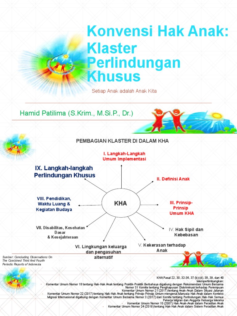 HAMID - Konvensi Hak Anak - Klaster Perlindungan | PDF | Ilmu Sosial
