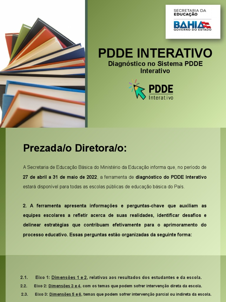 Pdde Interativo - Diagnóstico 2022 | PDF