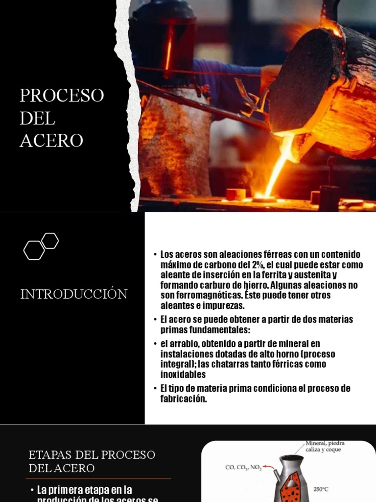 Proceso Del Acero | PDF | Arrabio | Hierro