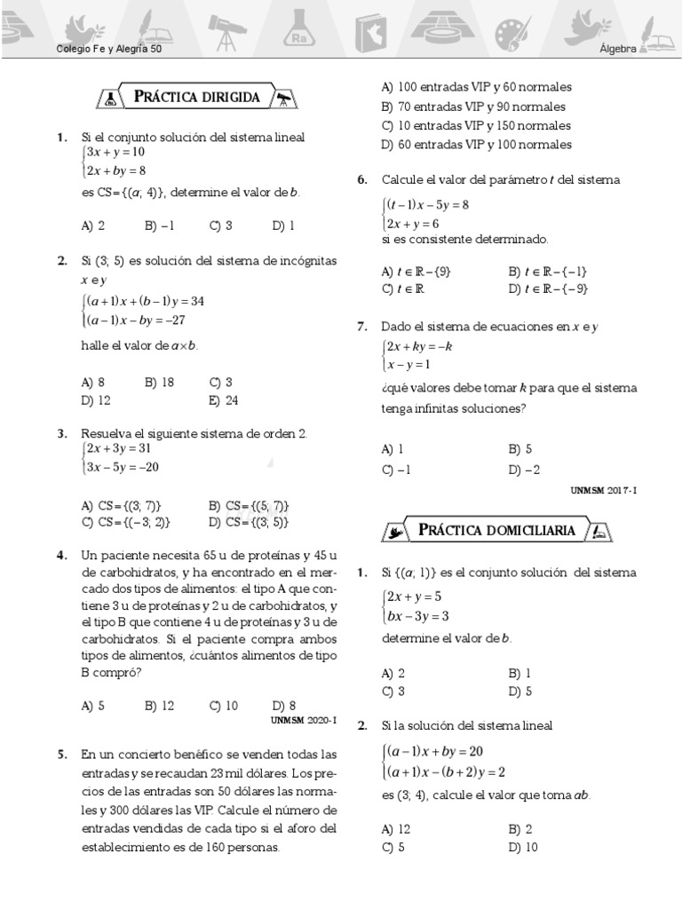 Sistema de Ecuaciones Lineales | PDF | Sistema de ecuaciones lineales | Álgebra
