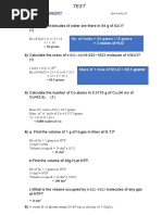 Chemsheets GCSE 1092 Moles ANS | PDF | Mole (Unit) | Chemistry