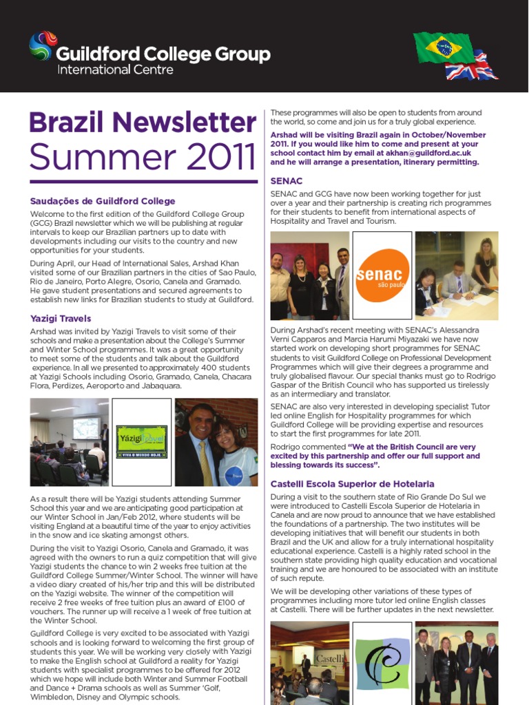 Guildford College Group - Newsletter | PDF | Brazil