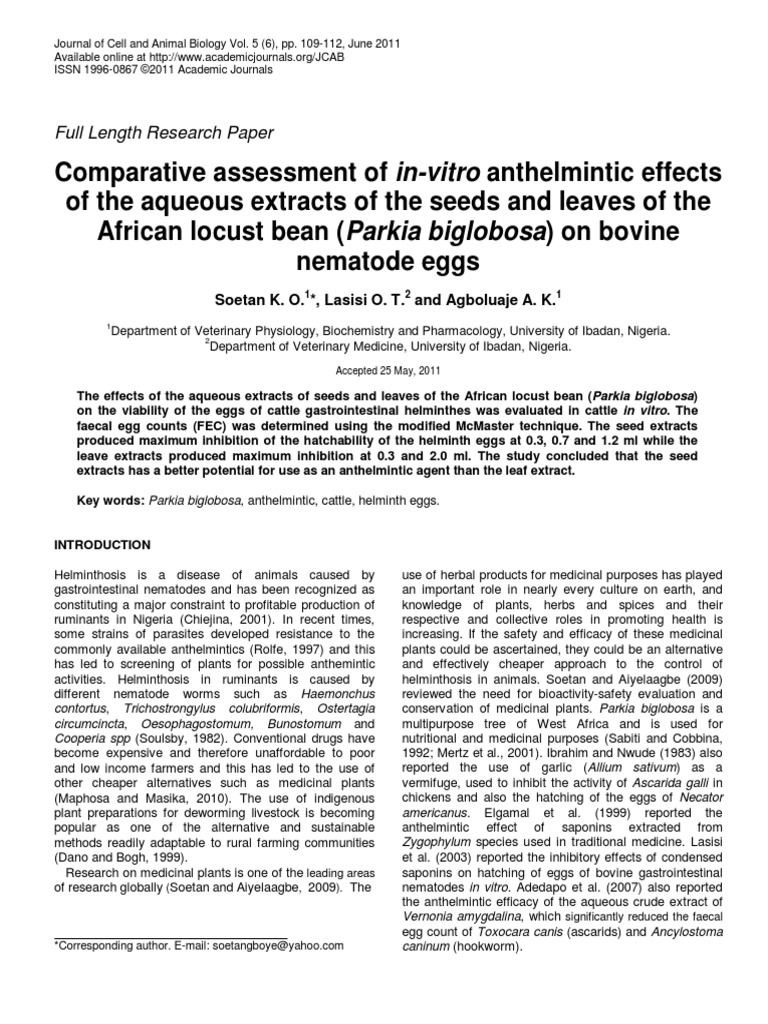 Article1380273075 - Soetan Et Al | PDF