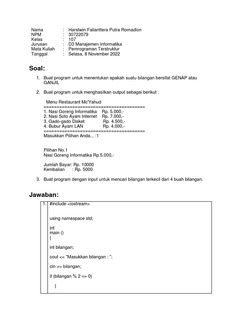107 - Harstwin Falianttera - Pemrograman Terstruktur - Pertemuan Ke-6 ...