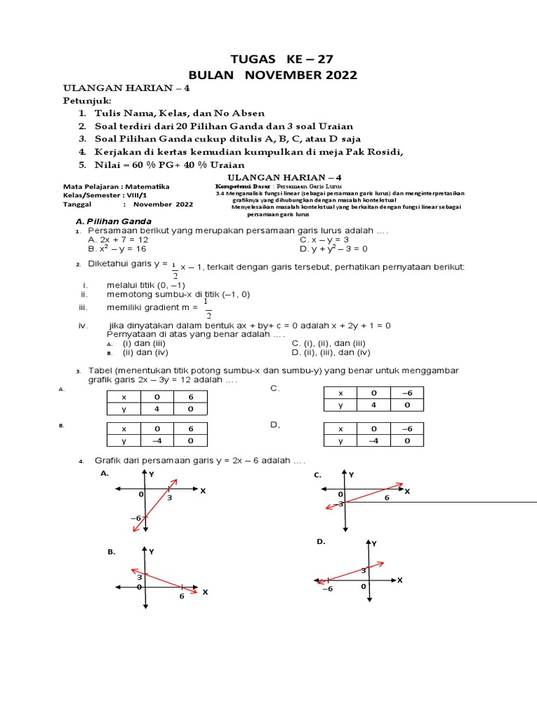 PERsamaan GARIS LURUS | PDF | Metode & Bahan Ajar
