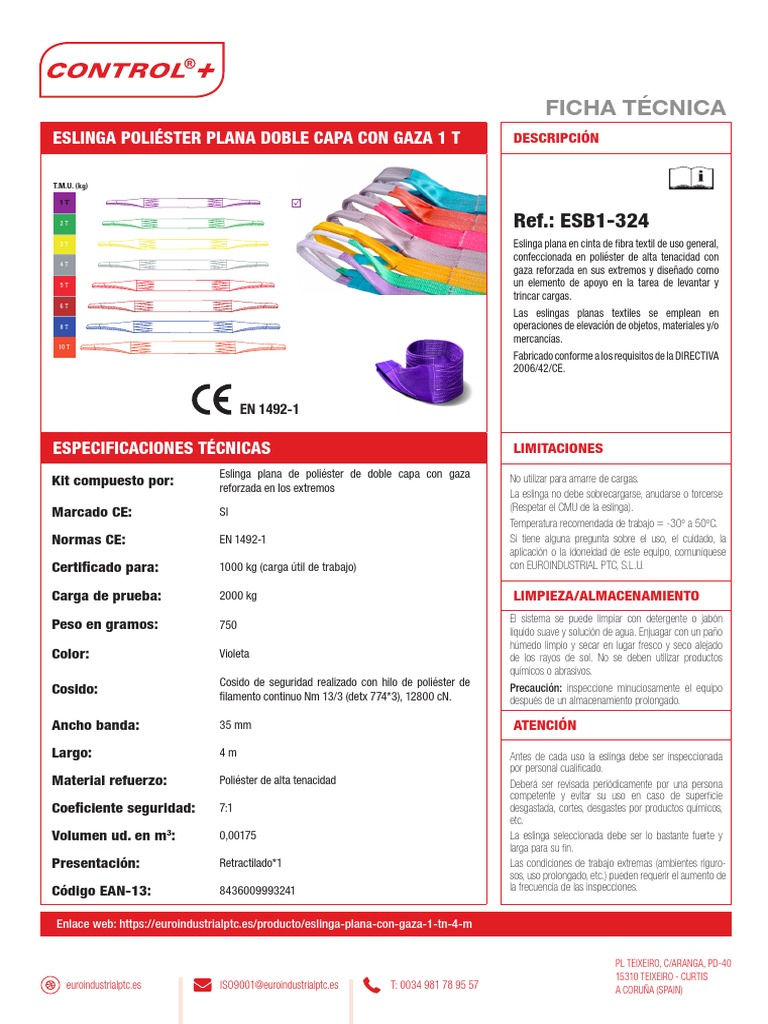 ESLINGAS | PDF | Materiales