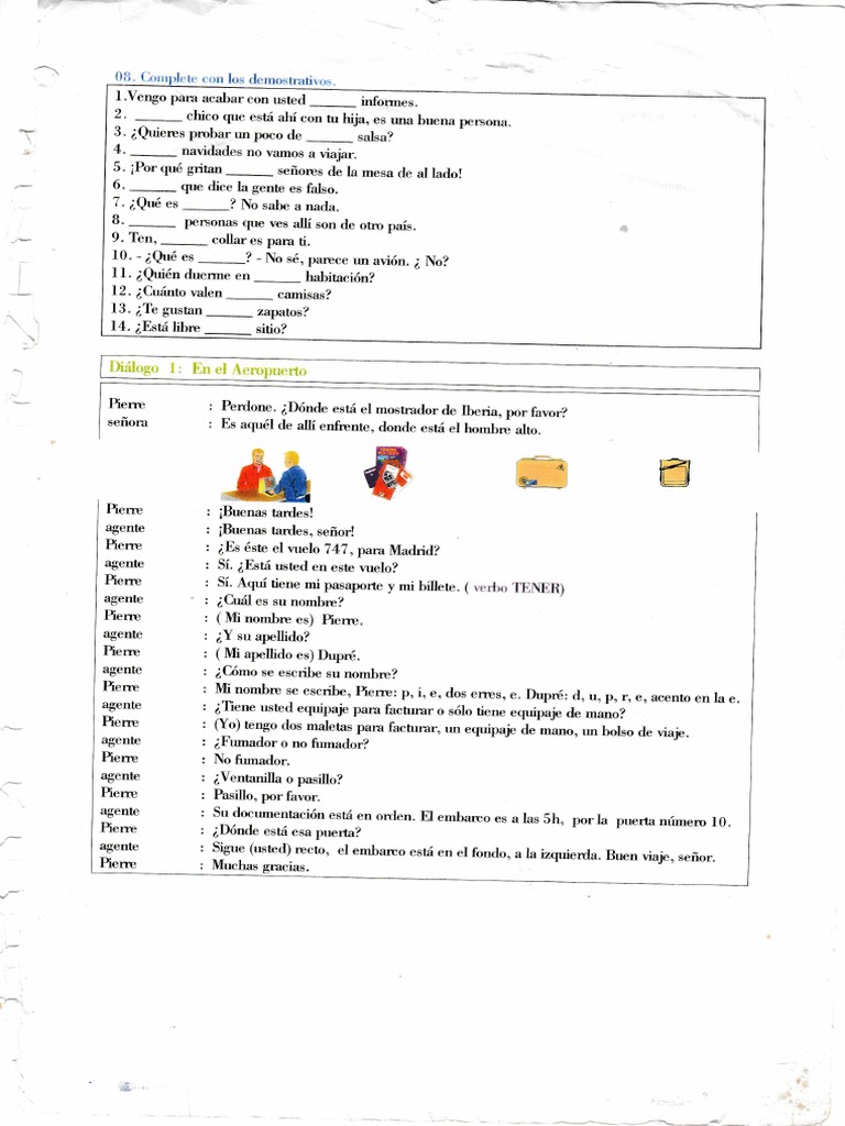 Diálogos en el Aeropuerto en Español | PDF