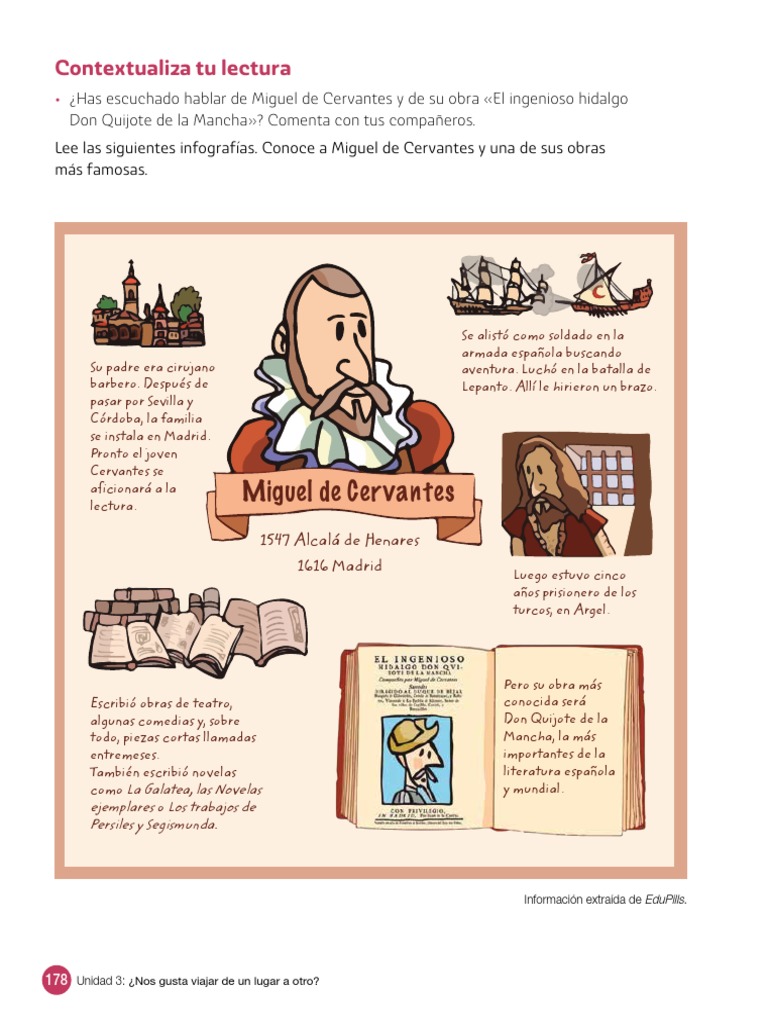Infografía sobre Miguel de Cervantes | PDF | Miguel De Cervantes | Don ...
