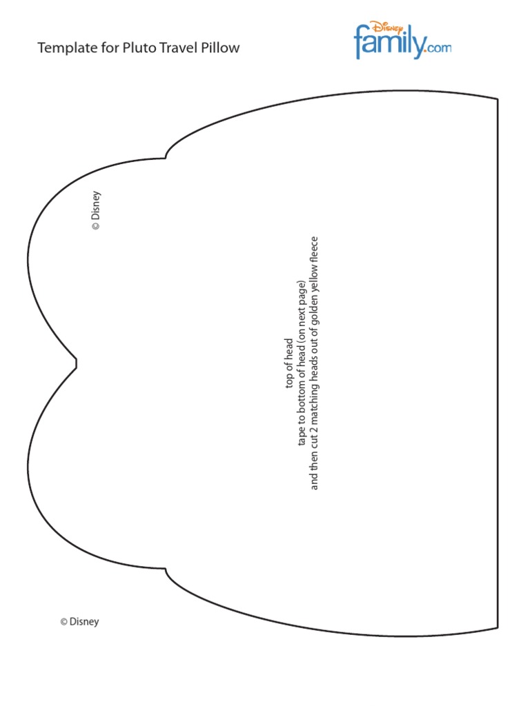 Pluto Ears Template