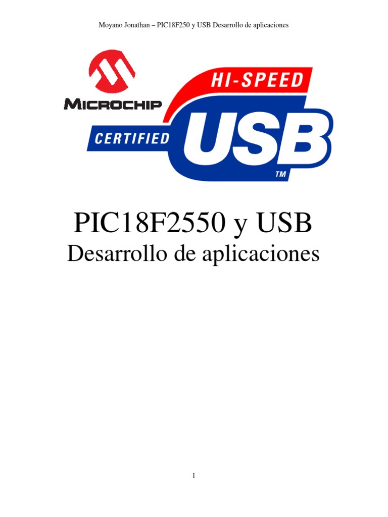 Pic18f2550 y Usb | PDF | USB | Microcontrolador