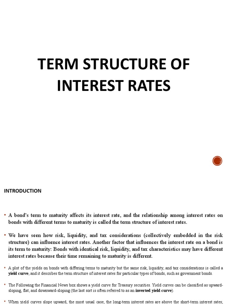 Term Structure of Interest Rates | PDF | Yield Curve | Interest