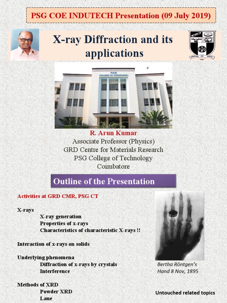 XRD Theory | PDF | X Ray Crystallography | Diffraction