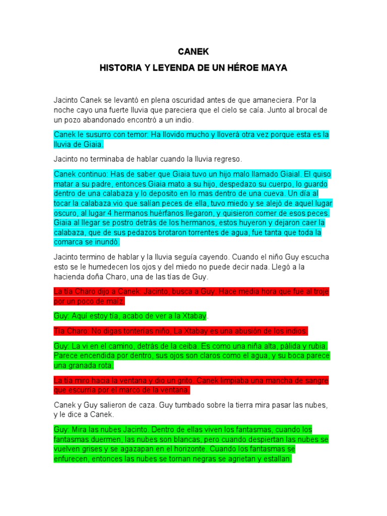 Canek: Leyenda de un Héroe Maya | PDF | Demonios