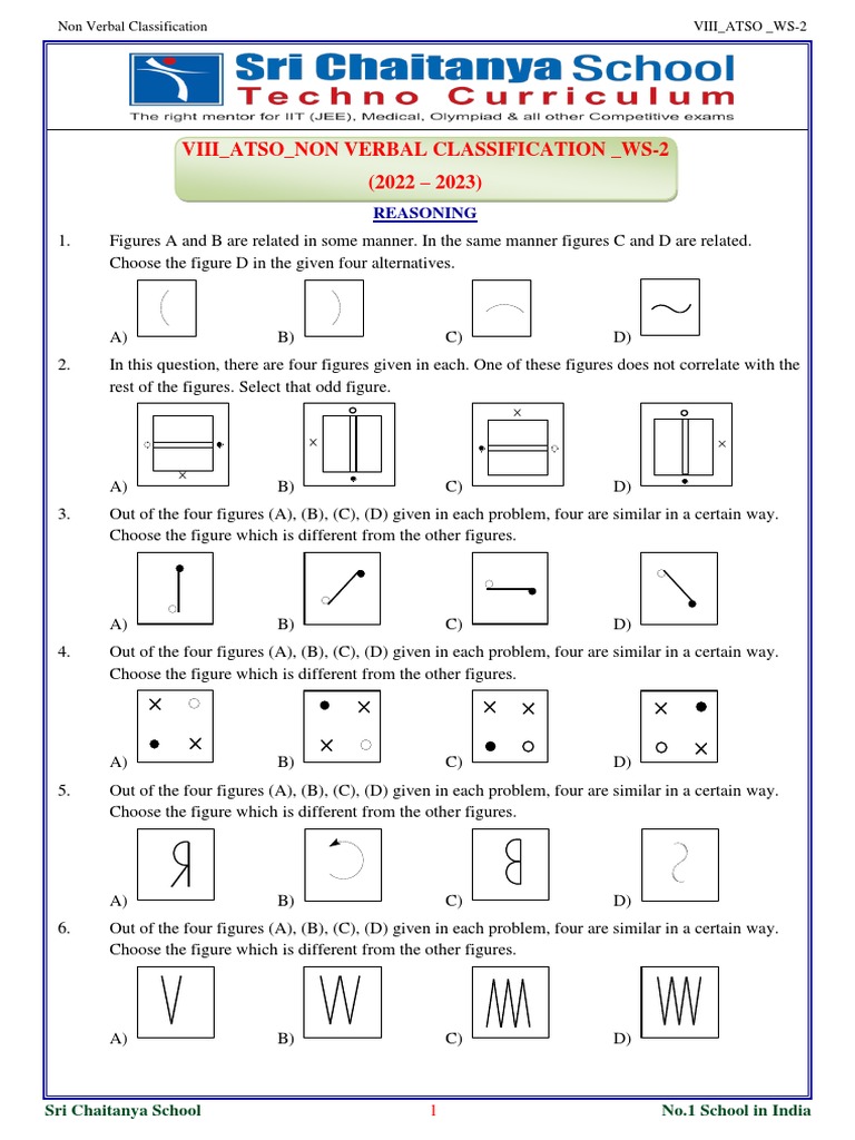 VIII - ATSO Simple Worksheets | PDF