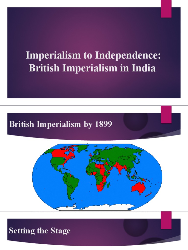 Imperialism in India PP | PDF | British Raj | Indian Rebellion Of 1857