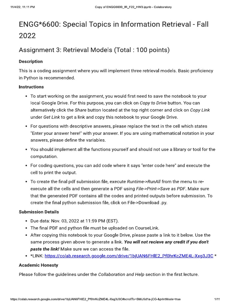 Ir - Assignment 3 | PDF