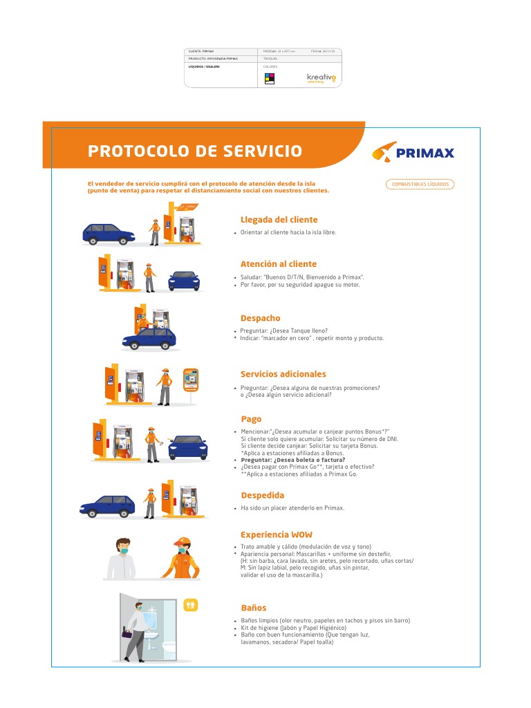 Protocolo de servicio Primax | PDF | Higiene