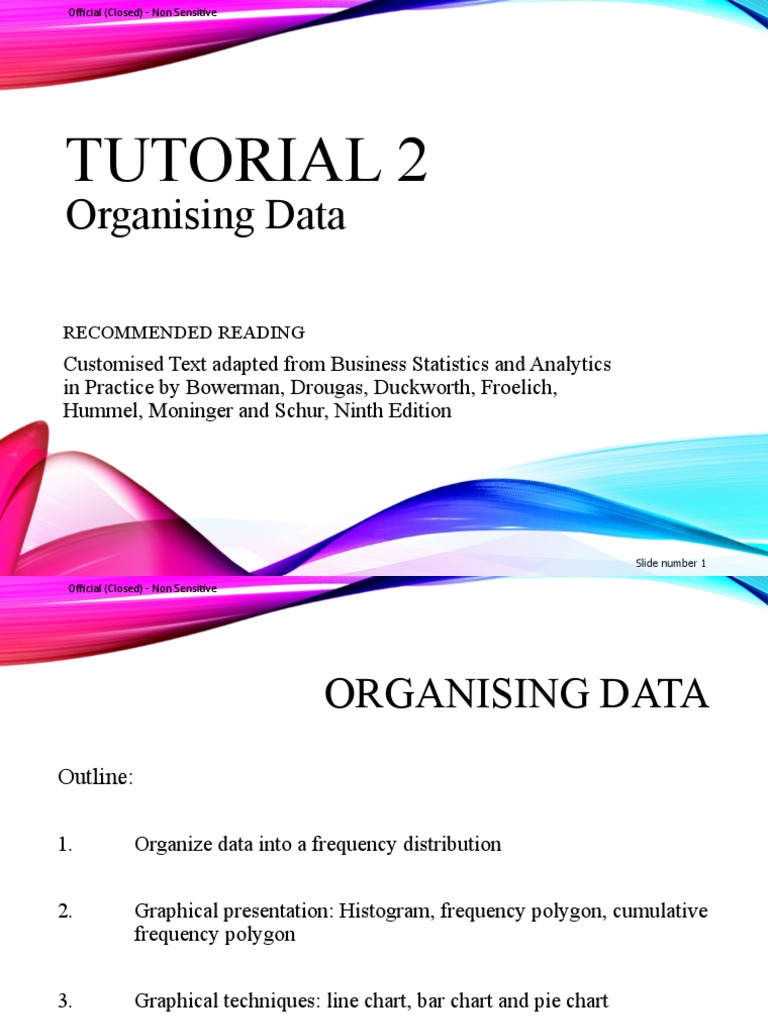 Lec 02 - Organising Data | PDF | Histogram Lec 02 - Organising Data | PDF | Histogram