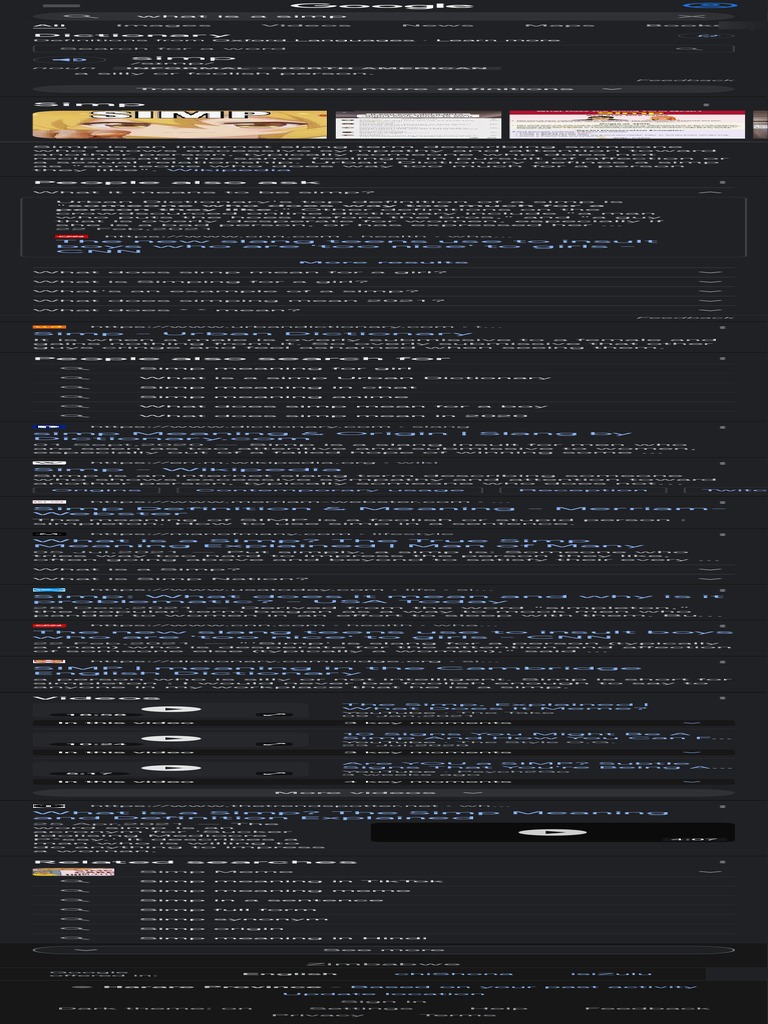 What Is A Simp - Google Search | PDF | Lexicology | Linguistics