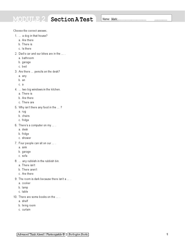 05AdvancedThinkAhead1 Mod1 TL2 | PDF