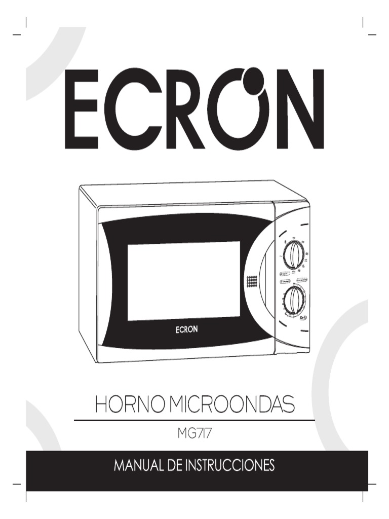 Manual Mg717 Microondas Con Grill Ecron 1 | PDF