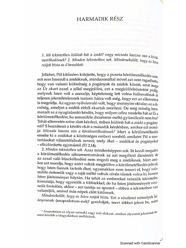 Kálvin Római Kommentár 3. Fejezet | PDF