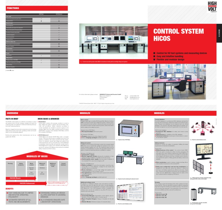 HighVolt Control HiCOS 12-1-En | PDF | Databases | Programmable Logic Controller