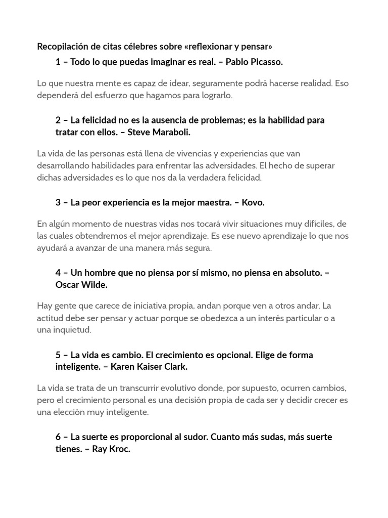 20 Refranes | PDF | Felicidad | Aprendizaje