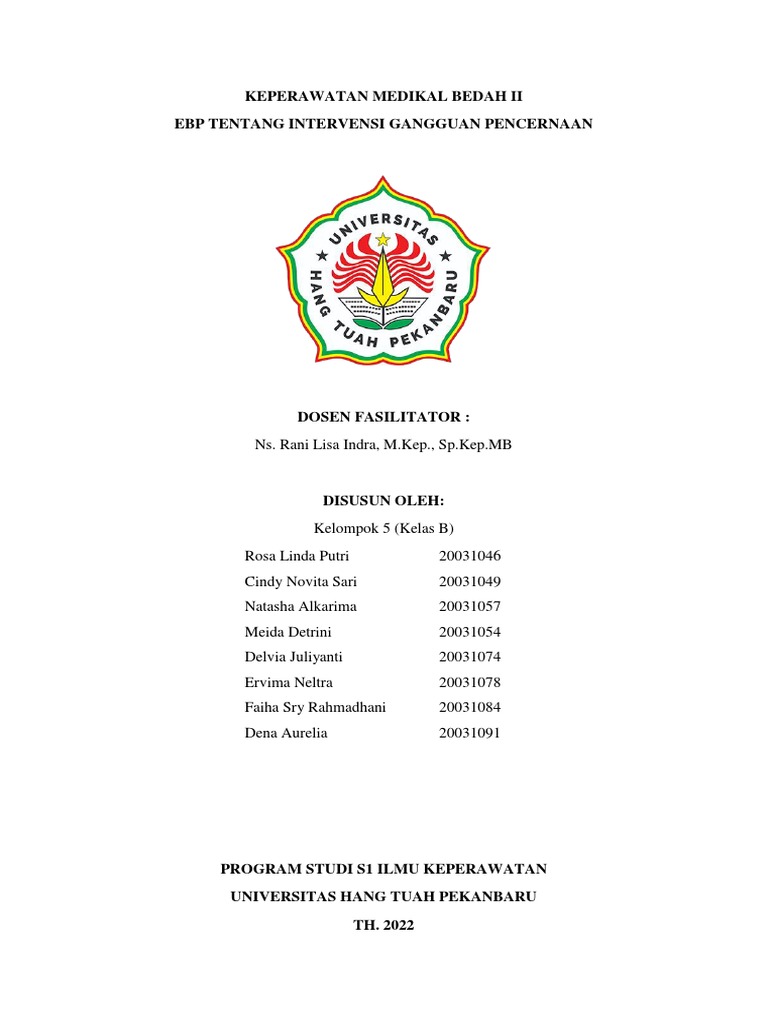 Kel 5 - EBP Gangguan Pencernaan | PDF | Pengembangan Diri | Sains & Matematika