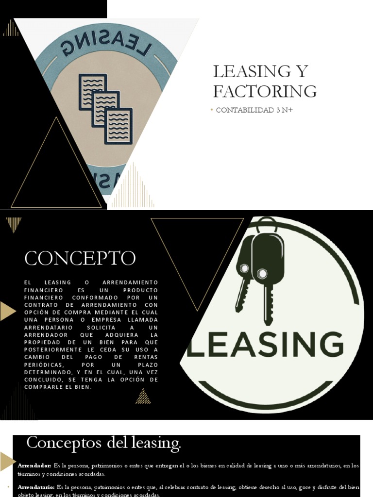 Leasing y Factoring | Descargar gratis PDF | Arrendamiento | Bancos