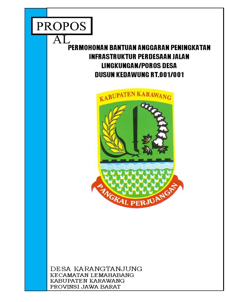 01.proposal JALING RT.001 | PDF | Bisnis | Ilmu Sosial