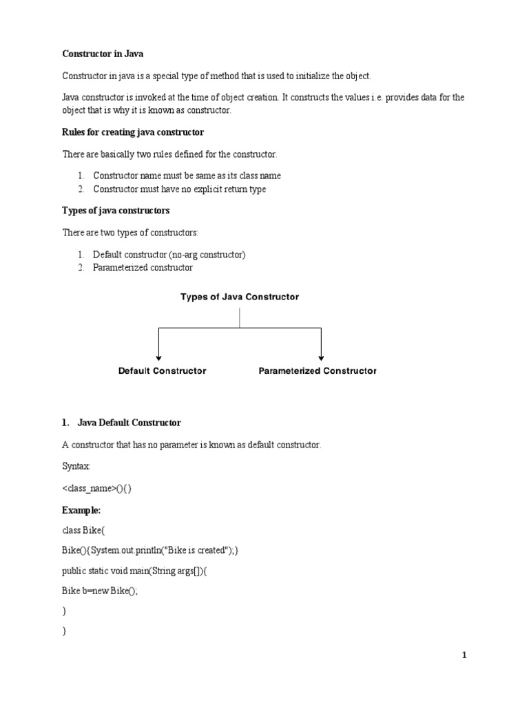 14 Constructor Pdf Programming Constructor Object Oriented Programming