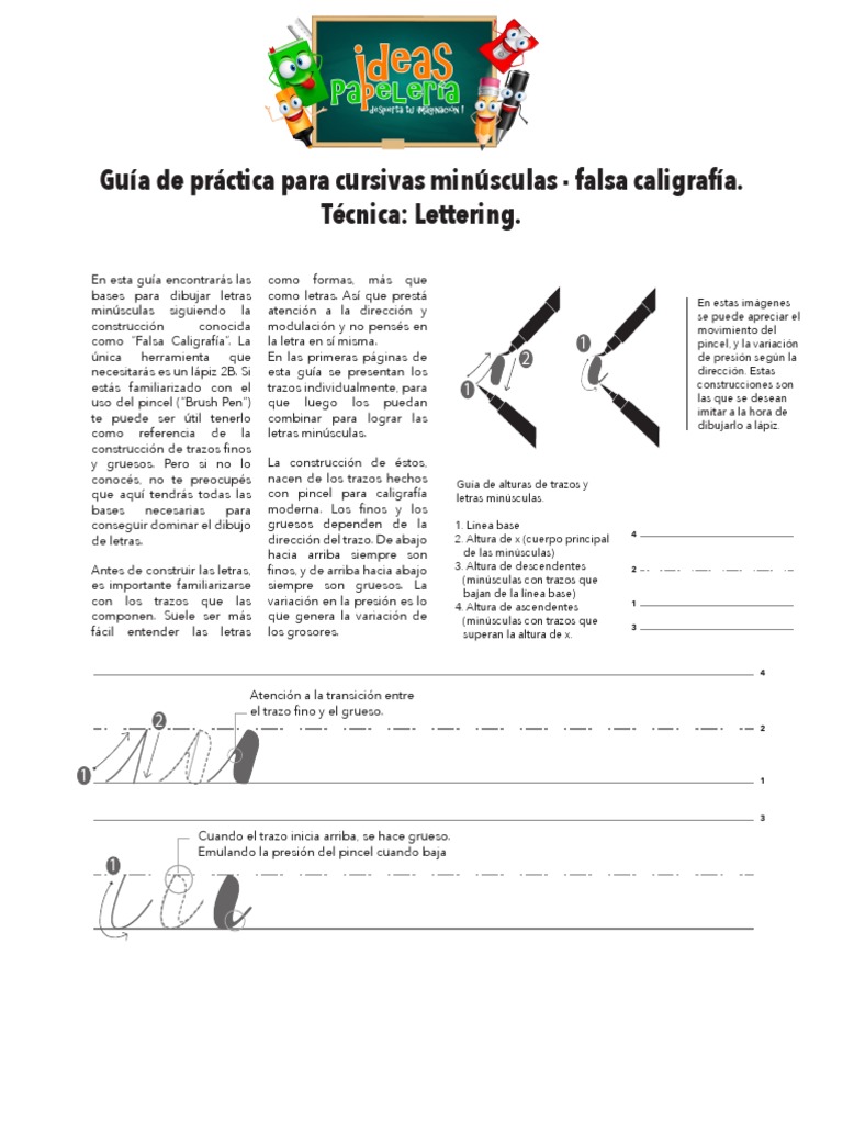 Guia Lettering | Descargar gratis PDF | Caligrafía
