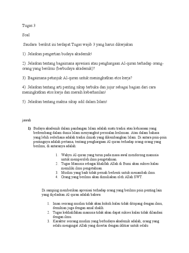 Tugas.7 Pai Elearning | PDF | Sains & Matematika | Agama & Spiritualitas