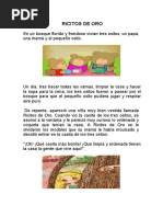 Ricitos de Oro Guion de Teatro | PDF | Ricitos de oro y los tres osos ...