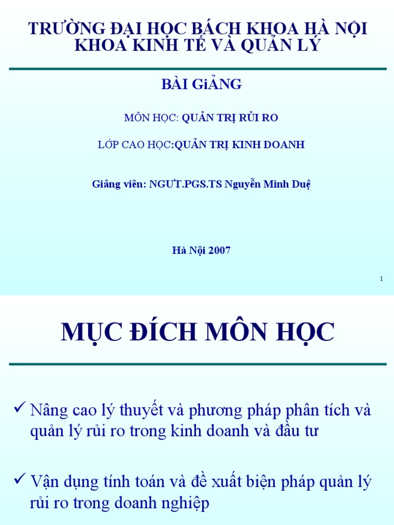 Tailieuxanh Bai Giang QTRR 483 | PDF