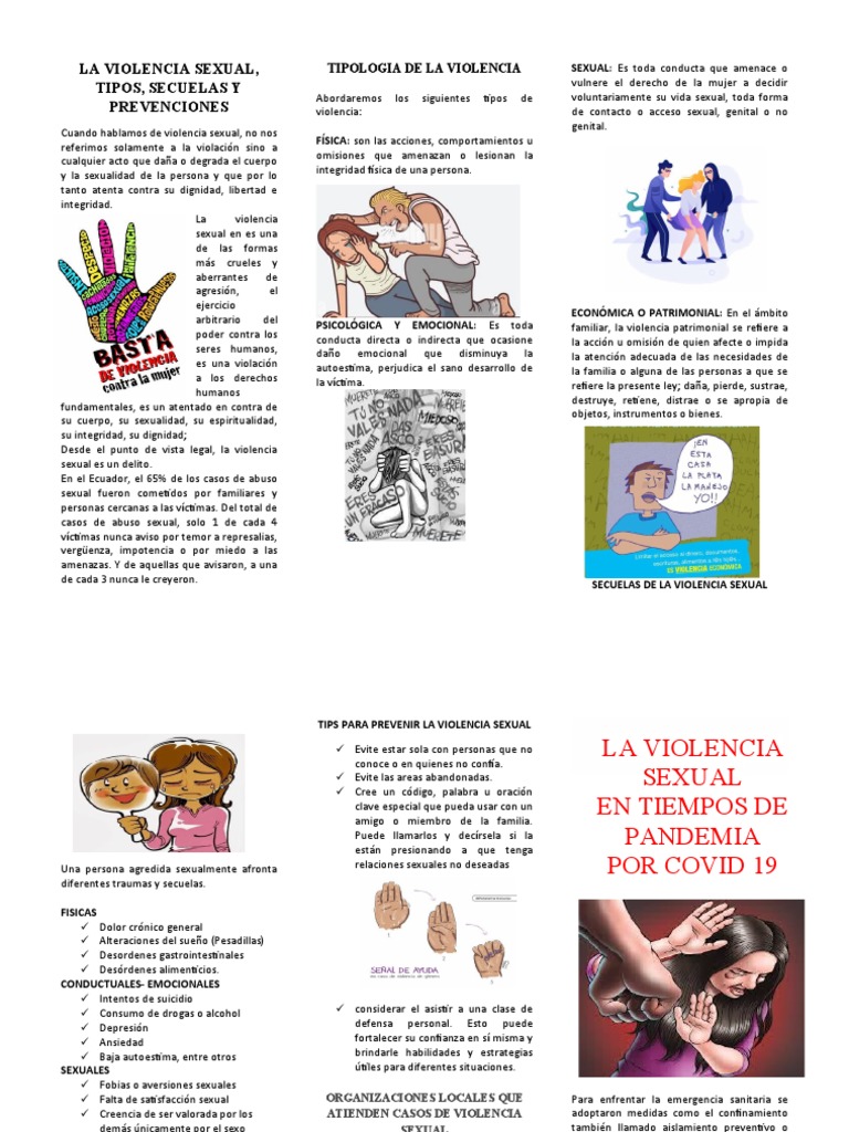Triptico Violencia Sexual | Descargar gratis PDF | Violencia | Violación Triptico Violencia Sexual | Descargar gratis PDF | Violencia | Violación