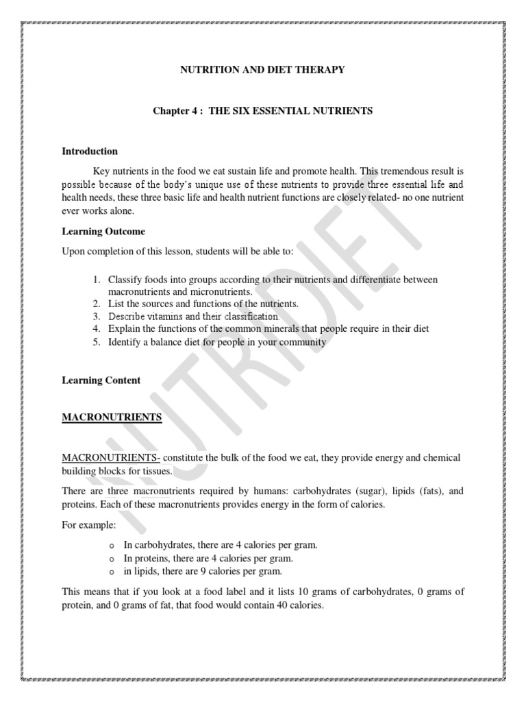 Macronutrients Pdf Fat Carbohydrates