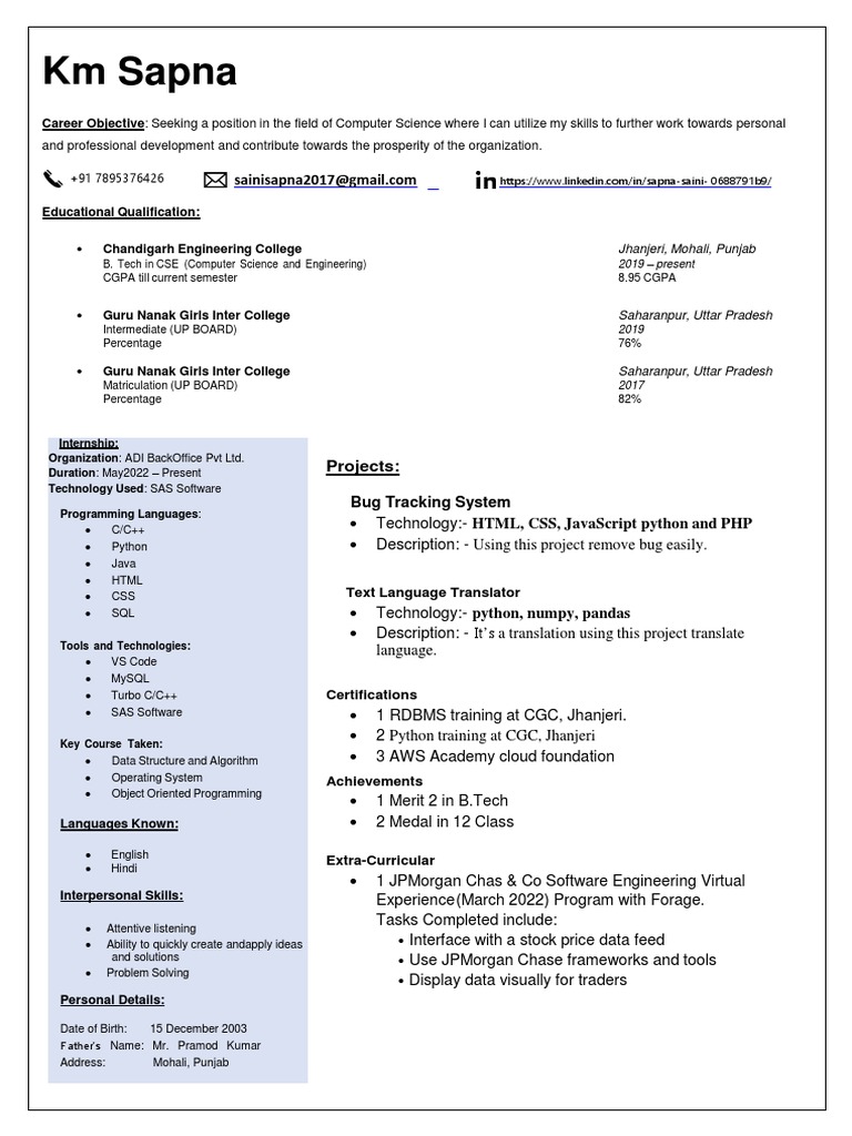 Km Sapna Cse Cgcj Pdf Computer Programming Python Programming