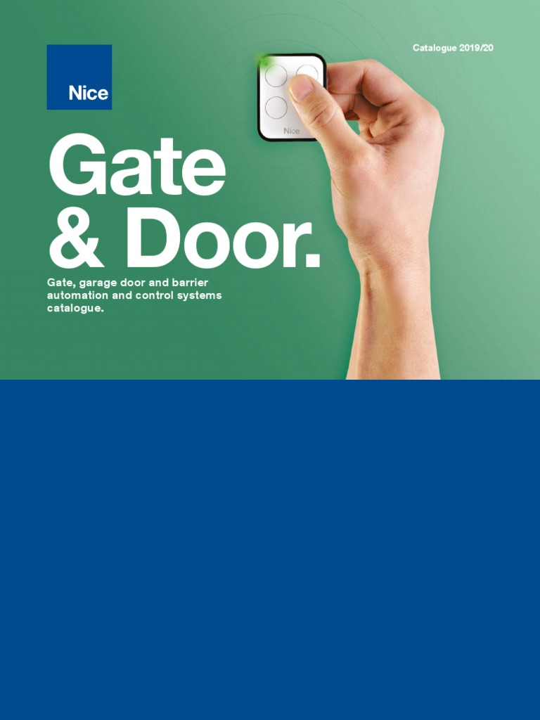 Nice Gate Door Catalogue en | PDF | Automation | Laboratories