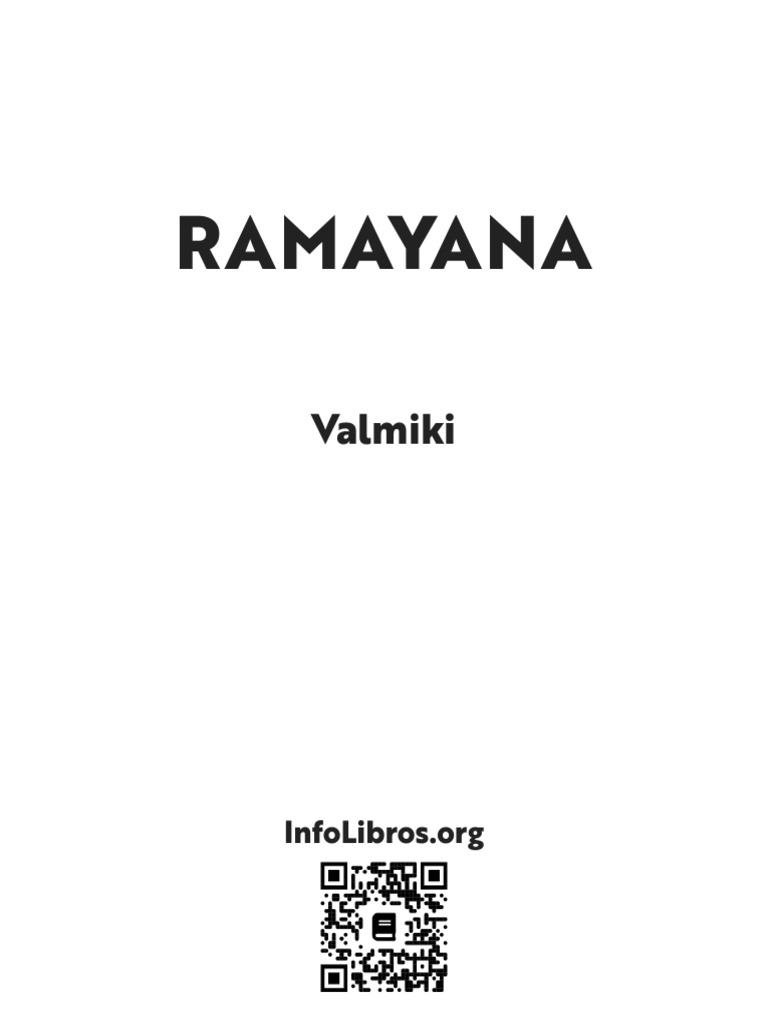 Ramayana Valmiki | PDF | Ramayana | Rama
